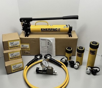 Enerpac 10 Ton Set RC102, RC104, RC106, P77 Pump 10,000 Hydraulic ...