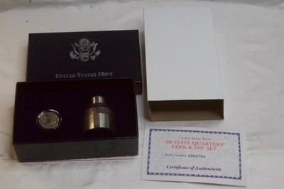 United States Mint QUARTERS Coin & Die Set w/ BOX & COA #0240 | eBay