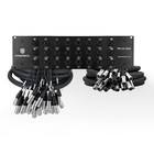 PRORECK 24-Channel Rack Mount Splitter Snake Cables XLR TRS Combo 15ft ...