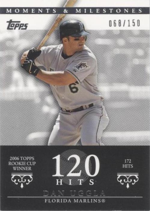 2007 Topps Moments & Milestones - Dan Uggla #62-120 2006 Topps Rookie ...