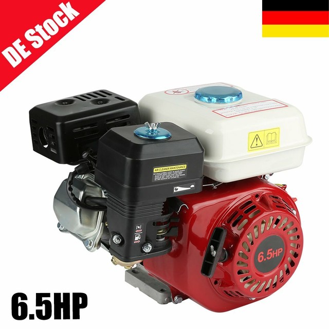 EBERTH 6,5PS 1 Zylinder 4-Takt, 19,05mm Welle Benzinmotor (GG1-ER196-6. ...