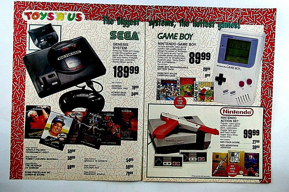 Toys R Us Christmas Vintage 1990 Nintendo 12 Page Original Print Ad ...