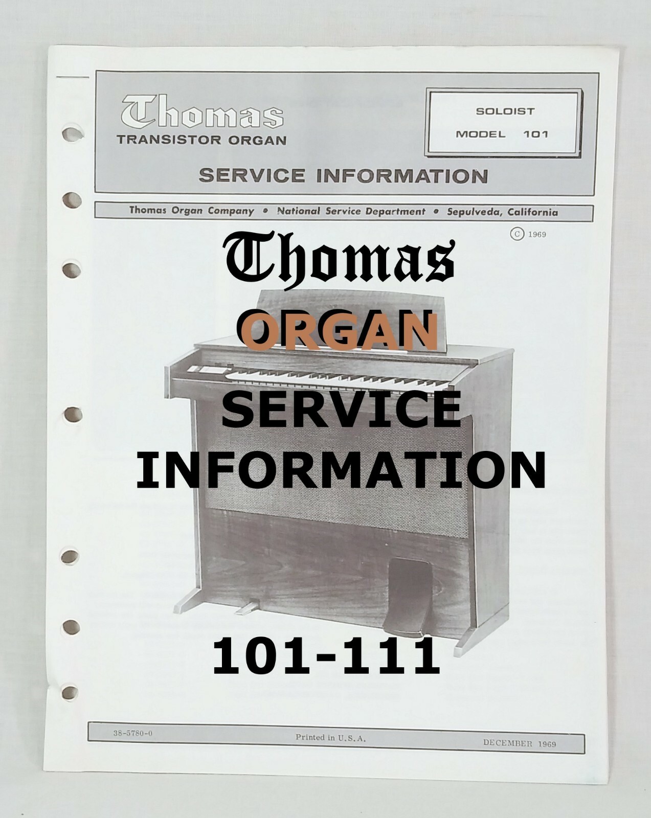 Thomas Transistor Organ Models 120-125,135,145-145B,146;200-235 (Pick 1 ...