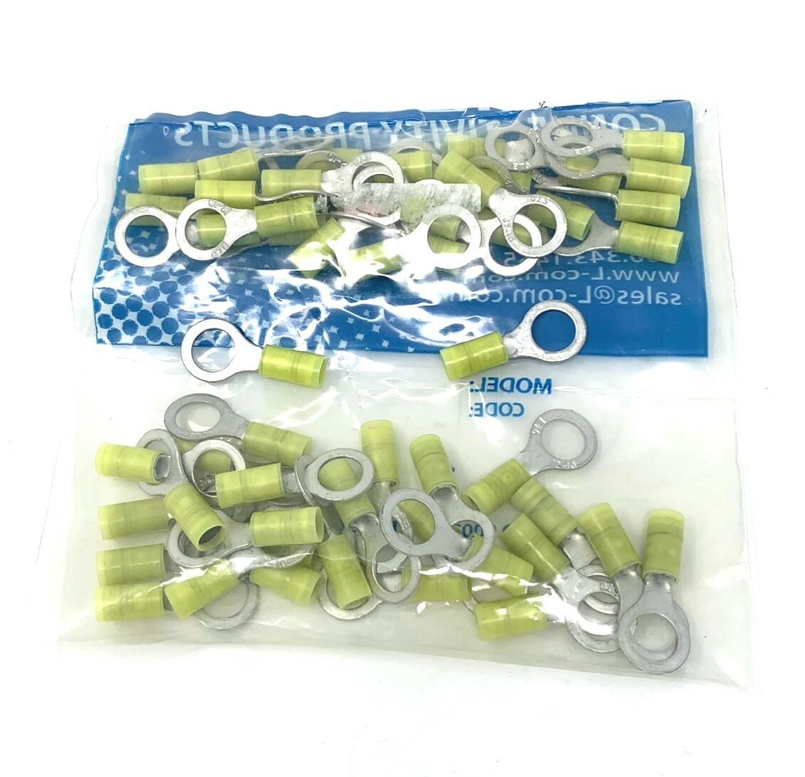 LOT OF 52 MS25036-114 Terminals RING TONGUE 3/8 NEW OLD STOCK NOS ...