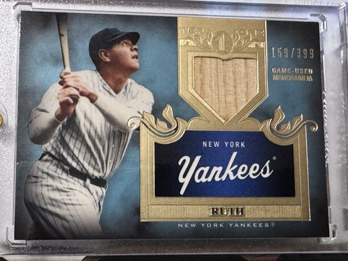 2011 Topps Tier One Babe Ruth Game Used Bat Relic Patch /399 Yankees ...