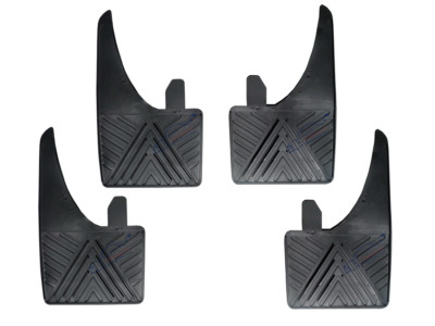 UNIVERSAL Car Rubber Black MUDFLAPS Mud Flaps SET of 4 Front & Rear ...