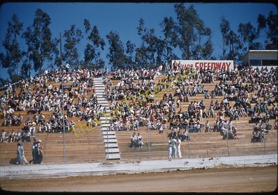 Oxnard Speedway California Racing Stands Crowd Race 1950s 35mm Slide ...