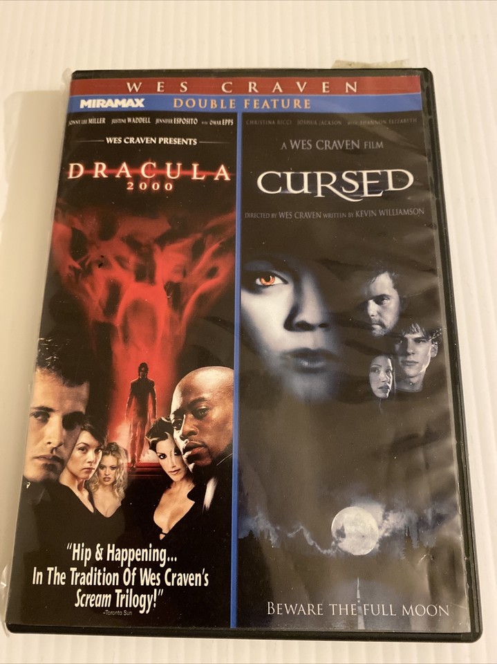 Dracula 2000/Cursed (DVD, 2011) Wes Craven Horror Werewolves Fright ...