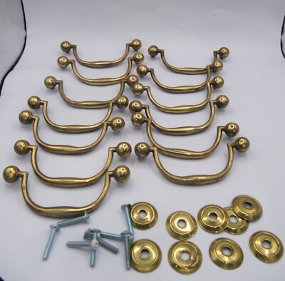 Drawer Pulls - Brass Back Plates - 2