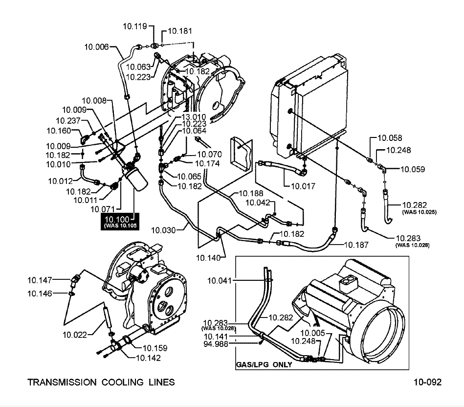 CLARK Forklift Transmission/Axle Filter (CGC/CGP/C/S20-35) #2786616 Key ...
