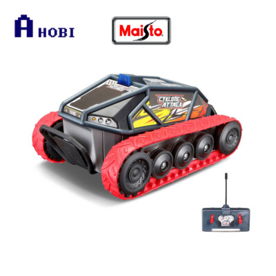 Maisto RC Cyklone Attack with Rubber Treads 27Mhz Red Off-Road RC Tank ...