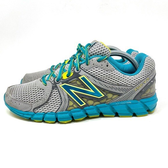 New Balance 750 v2 Athletic Shoe Sneakers Grey Teal W… - Gem