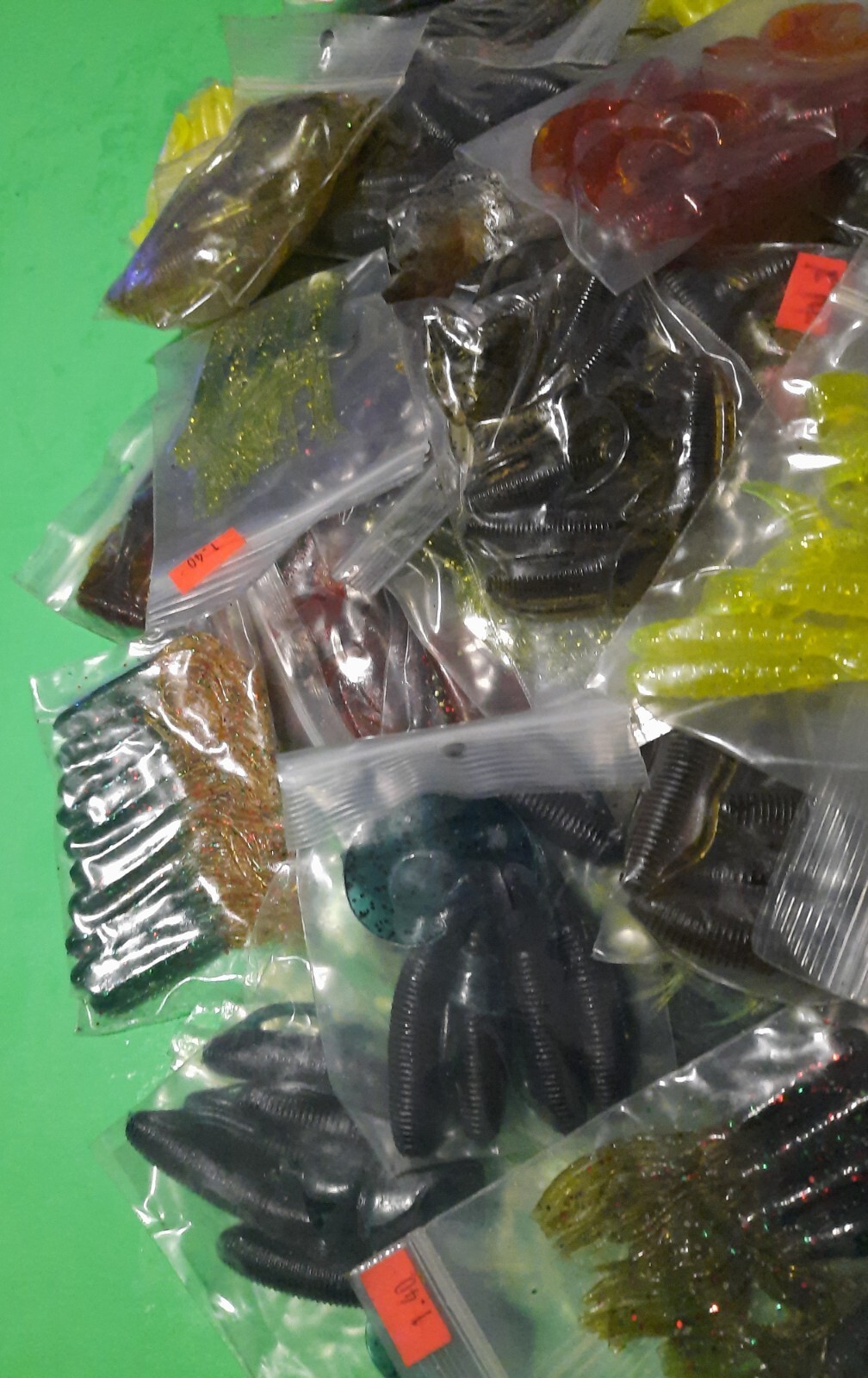 Lot Of 60 Packets Of Mixed Soft Baits Lures Grubs Tubes Worms | eBay