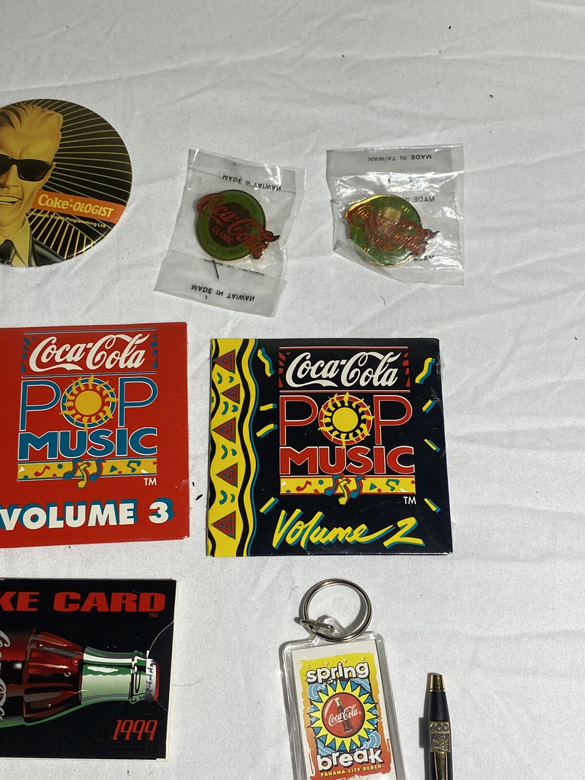 Vintage 90s Coca Cola Coke Collectibles Merchandise Lot Buttons ...