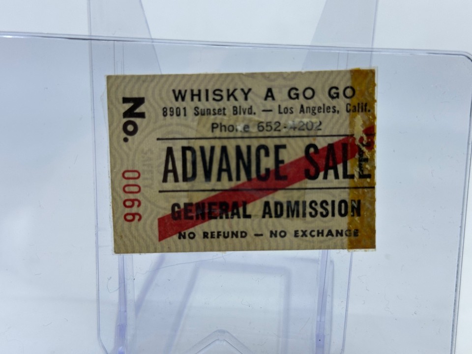 Saxon Ticket Stub Whisky a Go Go LA 3/26/1982 Night Before Metallica ...