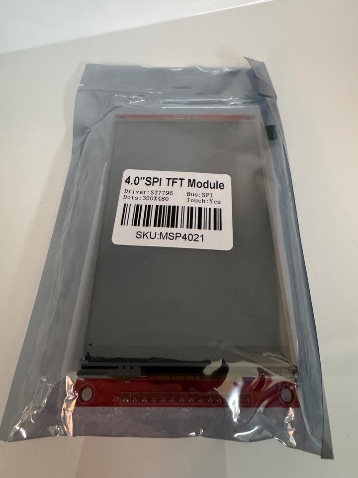 Large 4" inch Touch Screen TFT LCD 480x320 ILI9486 SPI Display 3.3V 5V ...