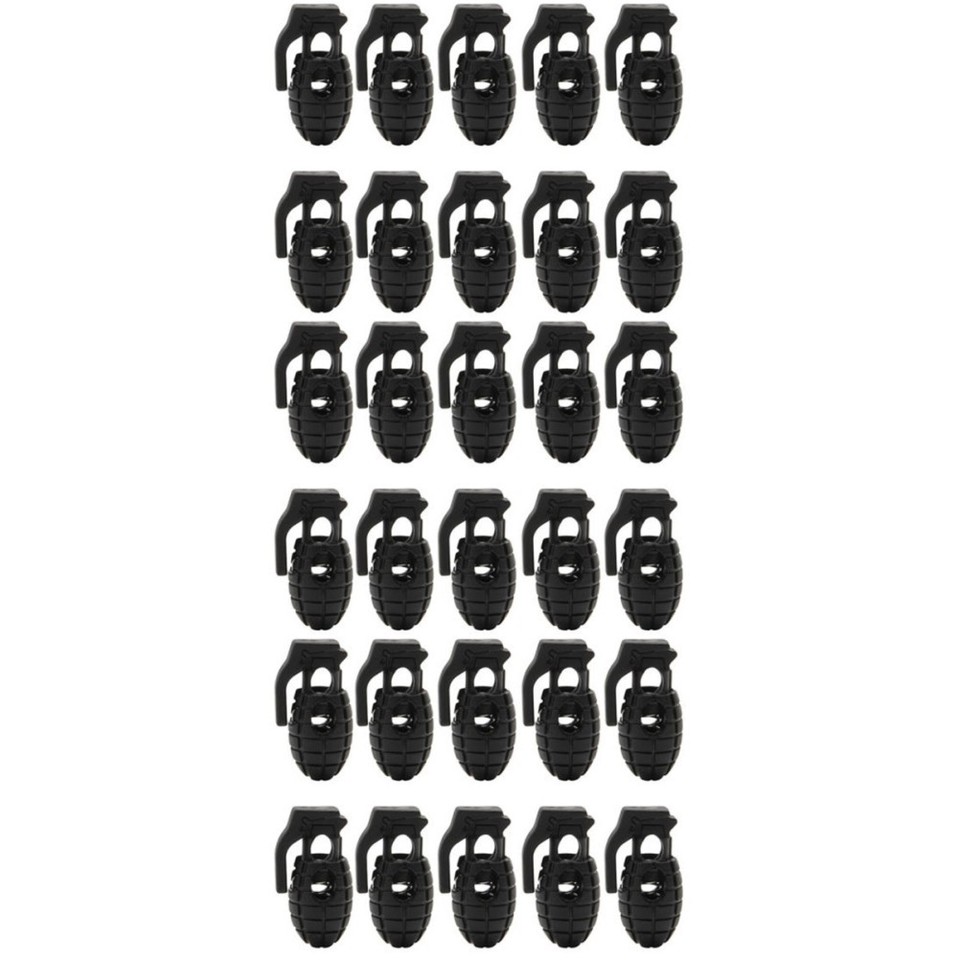 30 pcs Shape Shoelace Buckle Tightening Non-slip Buckle Shoelace Clip ...