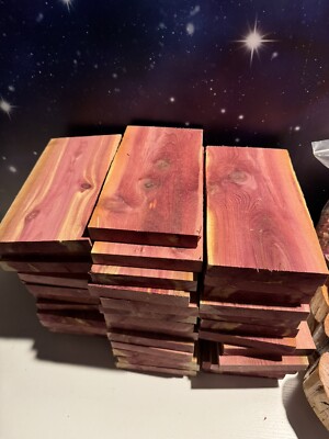 🌲 Red Cedar Craft Boards | 1” x 5” x 10” | Aromatic Kiln Dried Wood ...