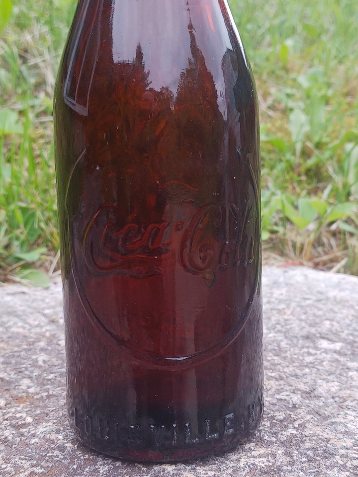 Rare 1910 Amber Coca-Cola Bottle with Inside Circler Arrow Louisville ...