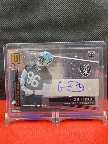 2019 Panini Unparalleled Rookie Autograph Cosmos #204 Clelin Ferrell ...