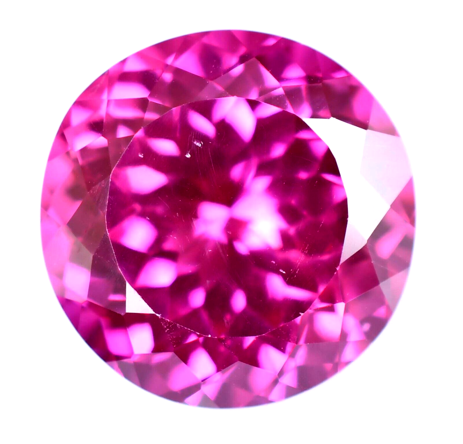 21.15 CT Natürlich Rhodolit Granat Runde Form Himbeere Pink Certified ...