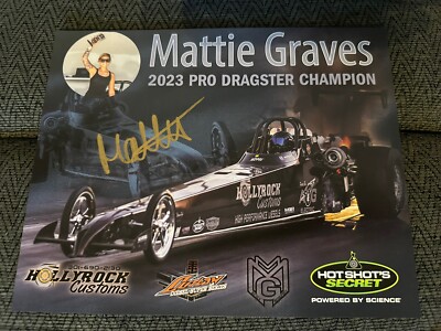 Mattie Graves Signed Promo Hero Card Autographed 2023 PRI Show Drag ...