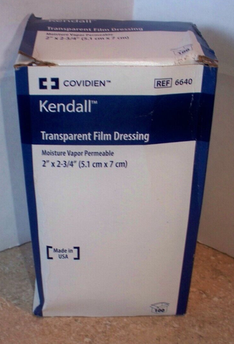 Kendall Transparent Film Dressing Waterproof Wound Care Patch 2"x2-¾ ...