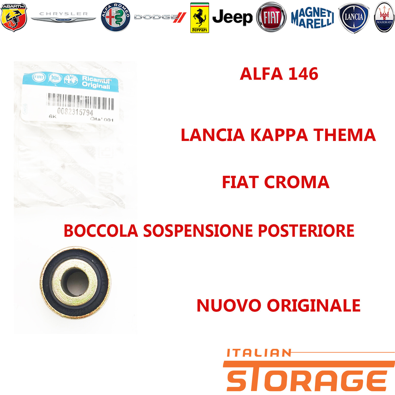 Alpha 164 Fiat Croma Lancia kappa Thema Rear Suspension Bushing ...