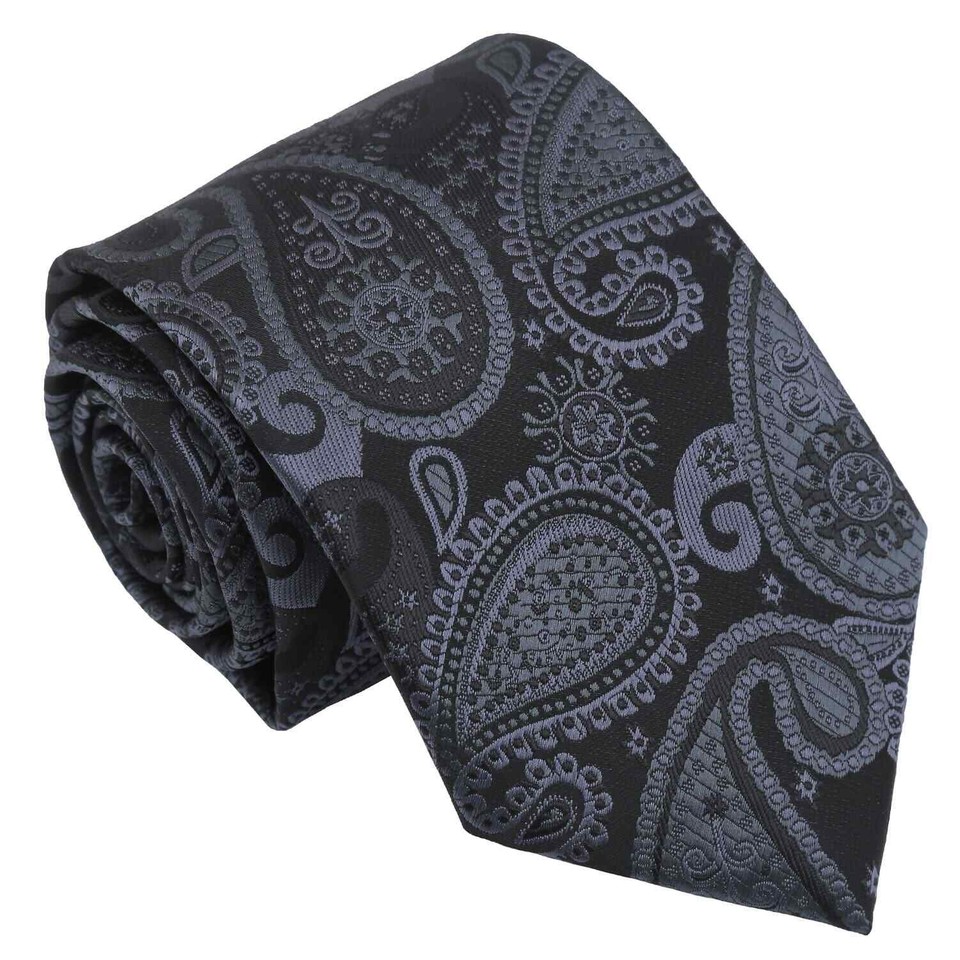Mens Modern Style Classic Tie Paisley Bohemian Formal Wedding Necktie ...