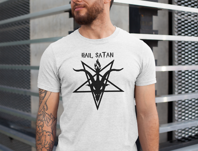 Hail Satan Shirt Hail Satan T Shirt Black – SEPULCRO