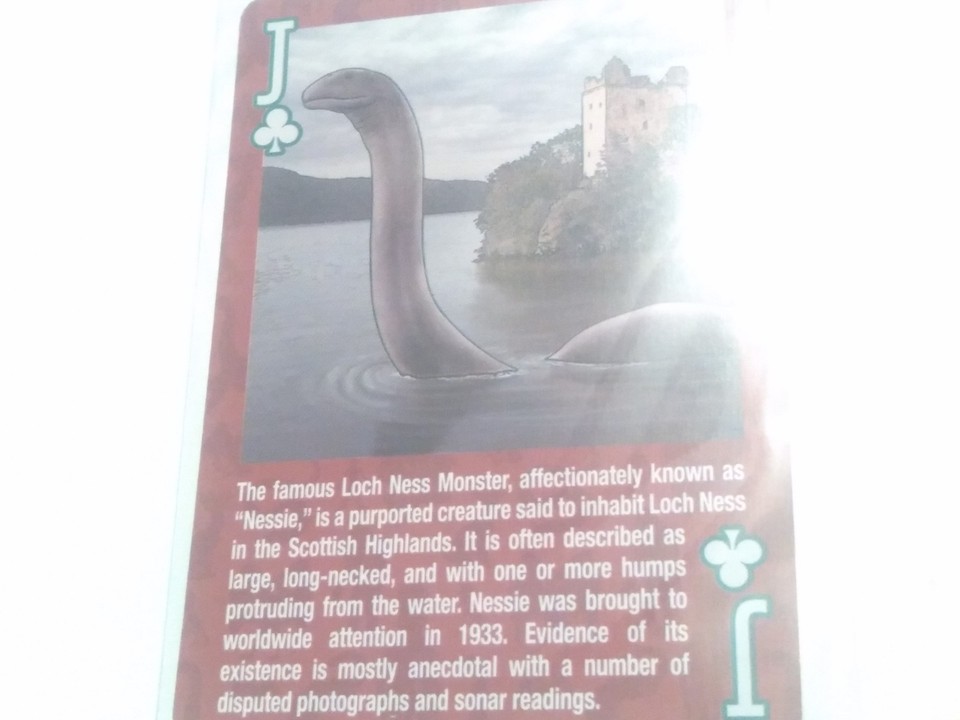 Cryptid Creatures Playing Card The Loch Ness Monster Near Mint To Mint ...