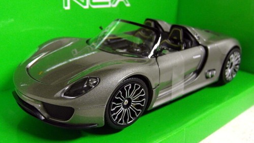 Nex models 1/24 Scale 24031 Porsche 918 Spyder Metallic grey Diecast ...