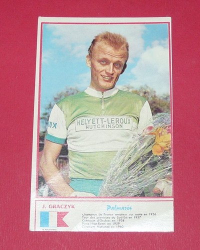 CARTE MIROIR SPRINT CYCLISME 1960 JEAN GRACZYK HELYETT-LEROUX ...