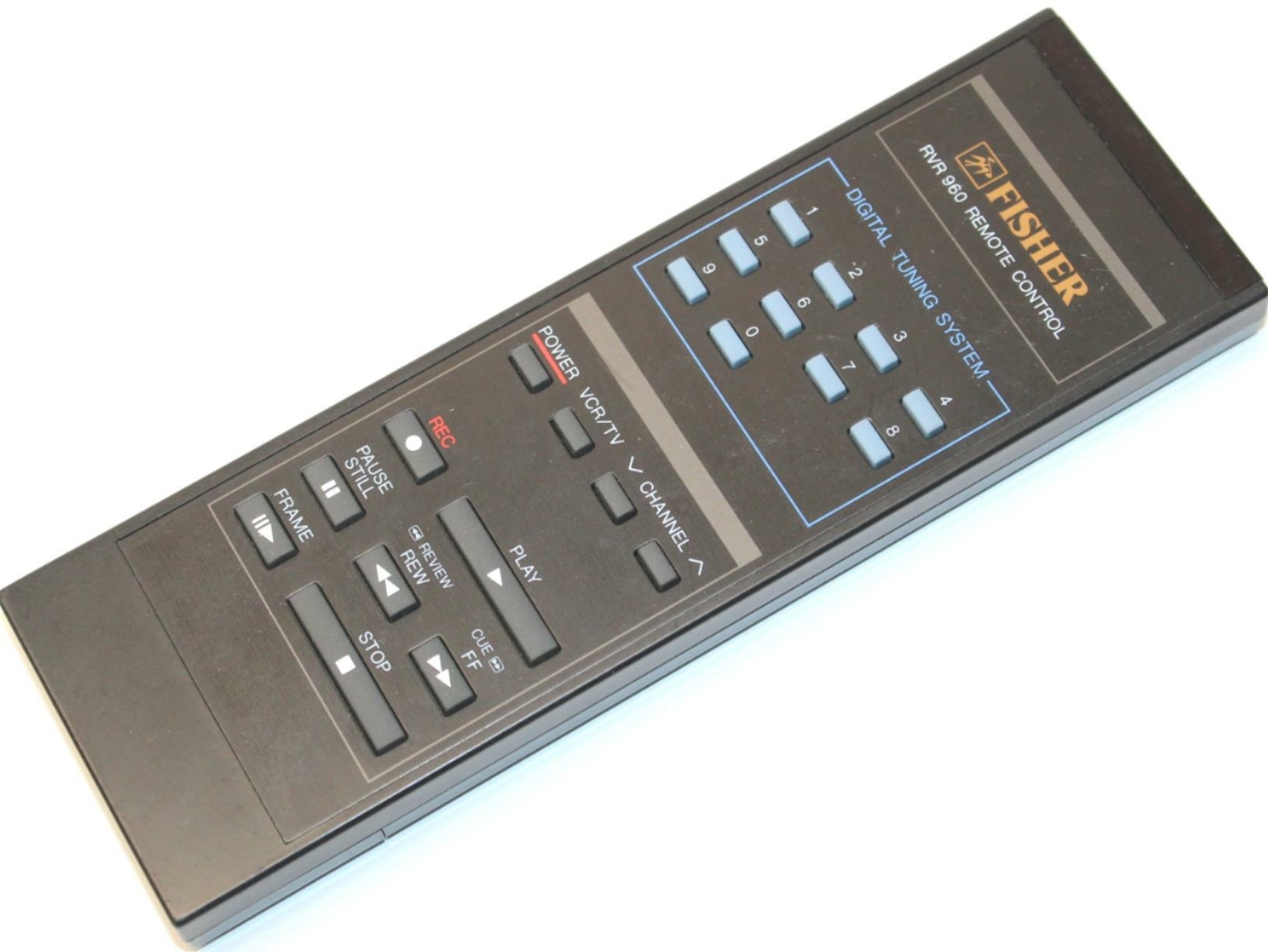 Original Fisher RVR 960 Home TV VCR Remote Control for Model RVR-960 ...