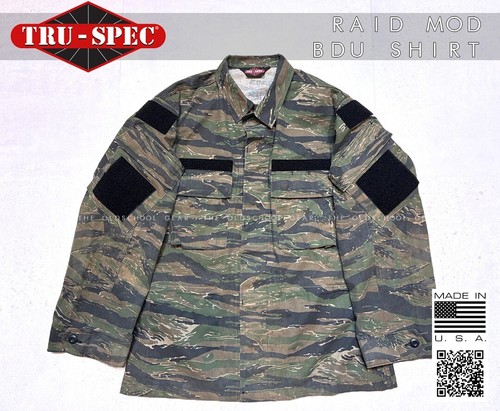 TRU-SPEC MOD RAID BDU Shirt in Tiger Stripe LBT Eagle Ind. Devgru Crye ...