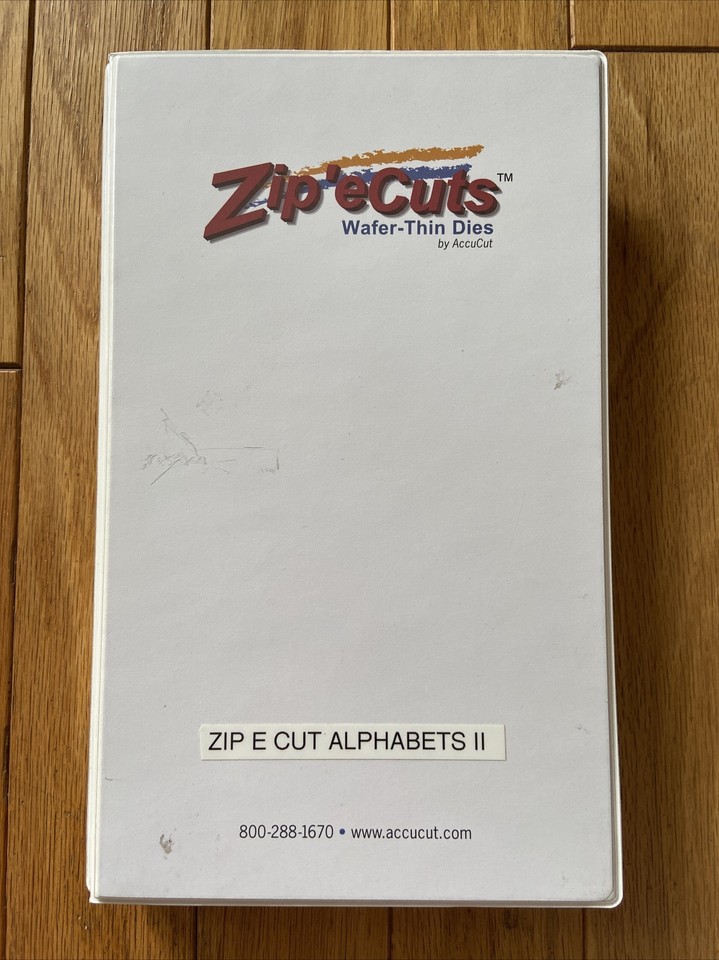 ACCUCUT Zip'eCuts Wafer Thin Dies * 4 Upper & Lowercase Alphabet Sets w ...