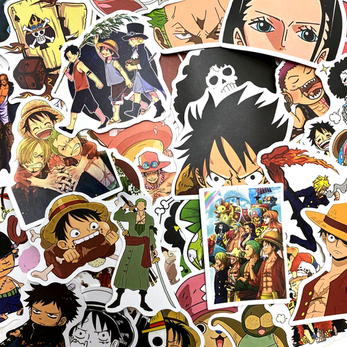50pc Anime One Piece Laptop PS XBOX Wall Notebook Decal Random Sticker ...