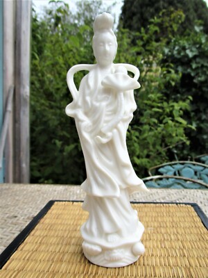 Vintage Inarco White Porcelain Geisha Woman Figurine Japanese Asian ...