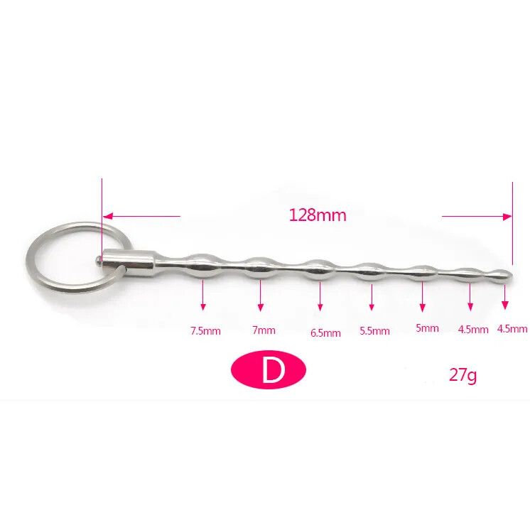 Stainless Steel Male Urethra Peni Beads Plug Urethra Dilator Sounding ...