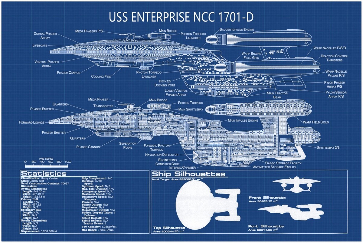 Star Trek 2022 Enterprise Blueprints