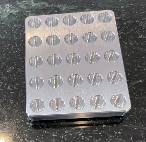 6.5 PRC Reloading Block / Tray Precision CNC Machined from Billet Alum ...