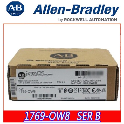 AB 1769-OW8 Ser B CompactLogix Relay Output Module New Factory Sealed ...