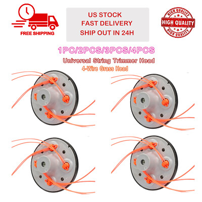 1-4pcs Universal String Trimmer Head Attachment Brush cutter Weed Eater ...