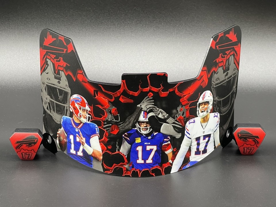 Buffalo Bills Josh Allen Full Size Custom Visor | eBay