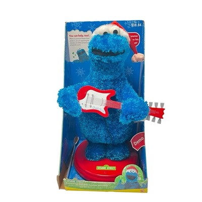 NEW COOKIE MONSTER 2005 Gemmy 16" Animated Holiday Christmas Sesame ...