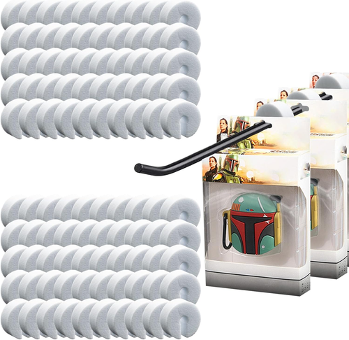 100 PCS Peg Hook Stoppers, Inventory Control Clips for 1/4 Pegboard ...