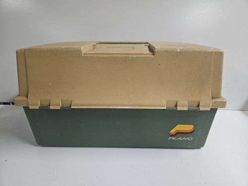 Vintage 8606 Plano Tackle Box 2 Side 6 Tray Locking Tackle System USA ...