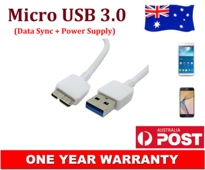 Micro-B 3.0 USB Data Charge Cable for Samsung Galaxy Note3 III N9000 S5 ...