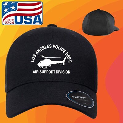 LAPD Los Angeles Police Department Black Hat Baseball Cap Size S/M and ...