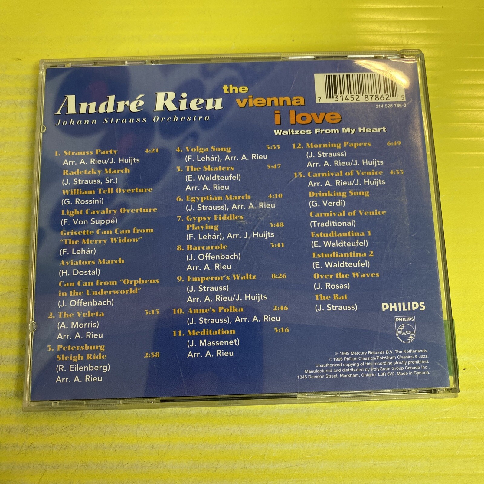 Andre Rieu The Vienna I Love - Cd | eBay